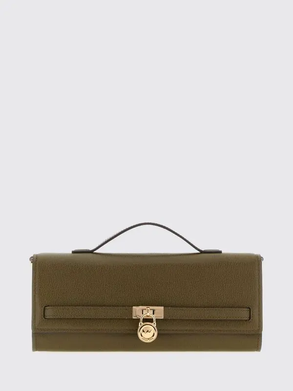 Michael Kors Hamilton Moderne Medium Grained Leather Crossbody Bag - Green