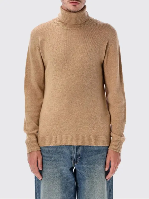 ROBERTO COLLINA Wool And Baby Camel Blend Turtleneck Jumper - Sand