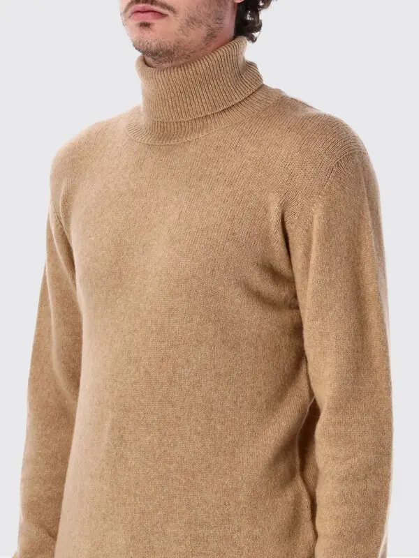 ROBERTO COLLINA Wool And Baby Camel Blend Turtleneck Jumper - Sand