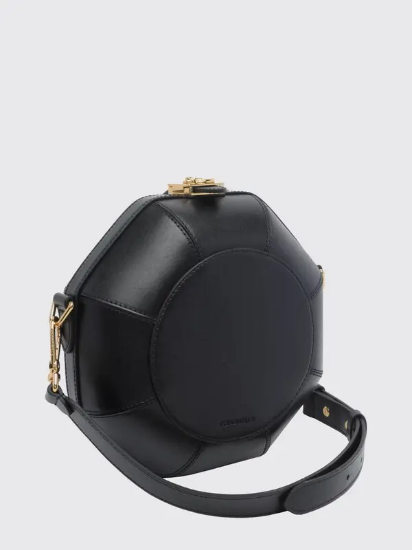 COCCINELLE Sewing Box Leather Shoulder Bag - Black