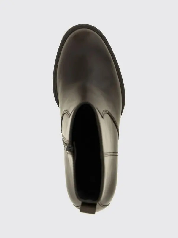 Pinko Clara Leather Platform Ankle Boots