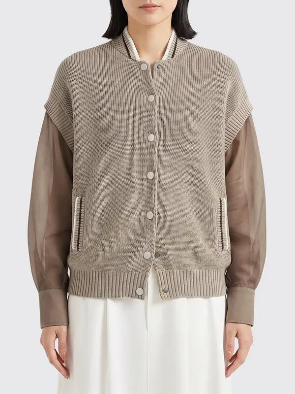 Brunello Cucinelli Cotton Bomber Jacket