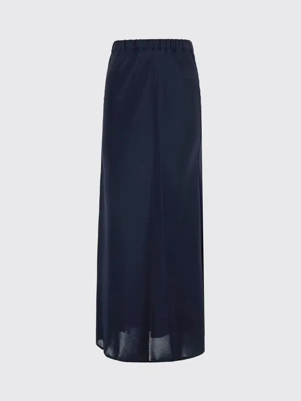 Max Mara High-waisted Silk Crêpe Pencil Maxi Skirt - Blue