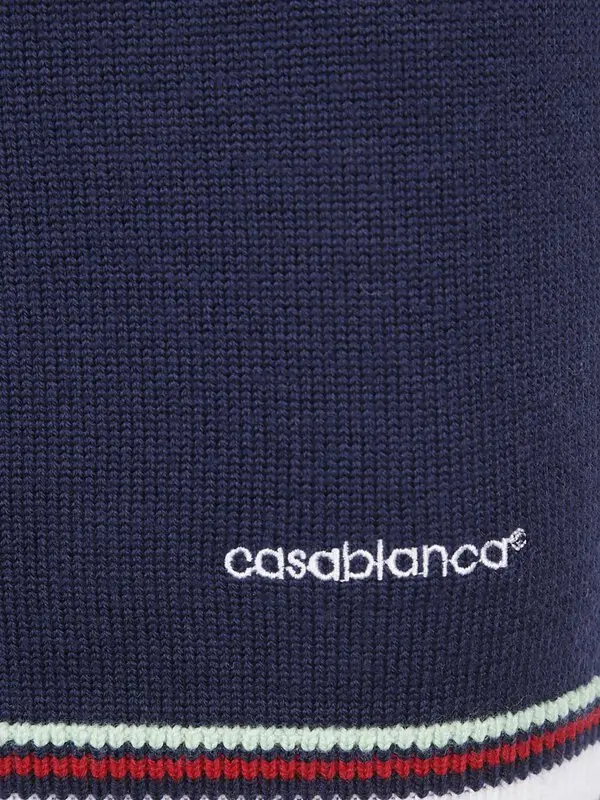 Casablanca Knit Skirt With Striped Hem