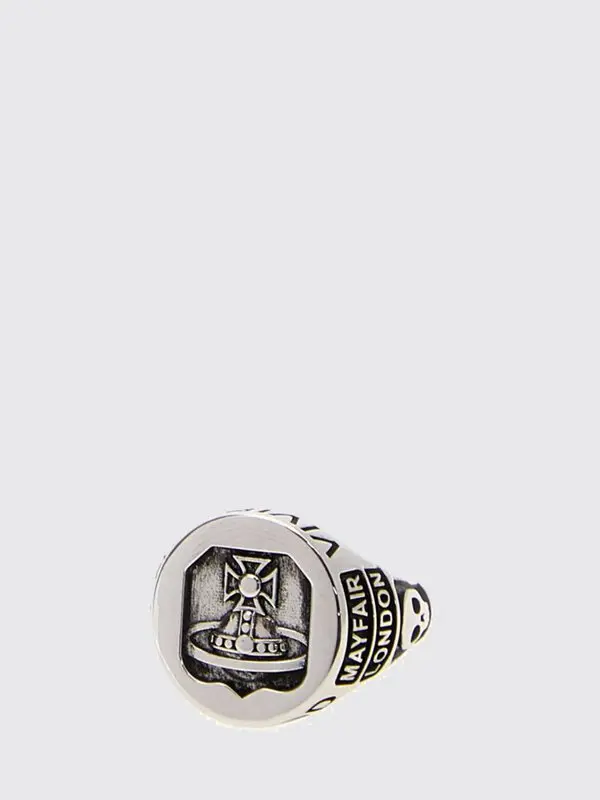 VIVIENNE WESTWOOD Lancelot Orb Logo Metal Ring