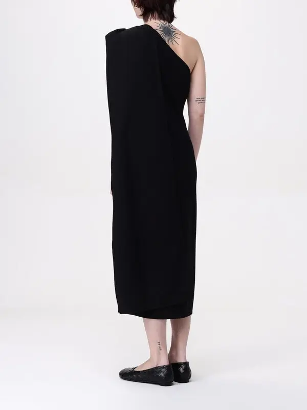 Bottega Veneta One-shoulder Cape Dress