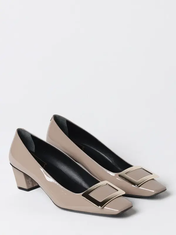 ROGER VIVIER Buckled Pumps - Dove Grey