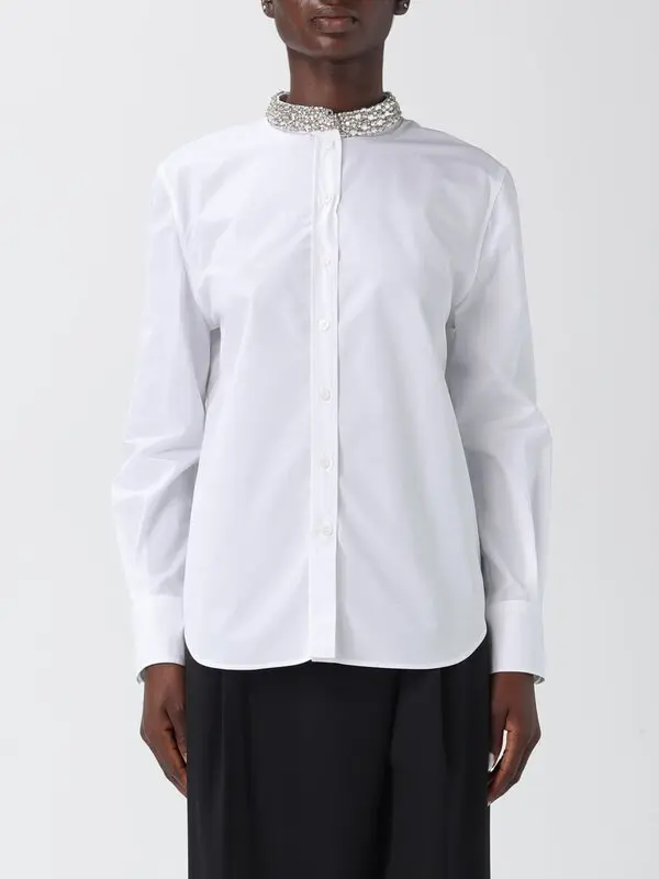 Alexander McQueen Embellished Collar Shirt