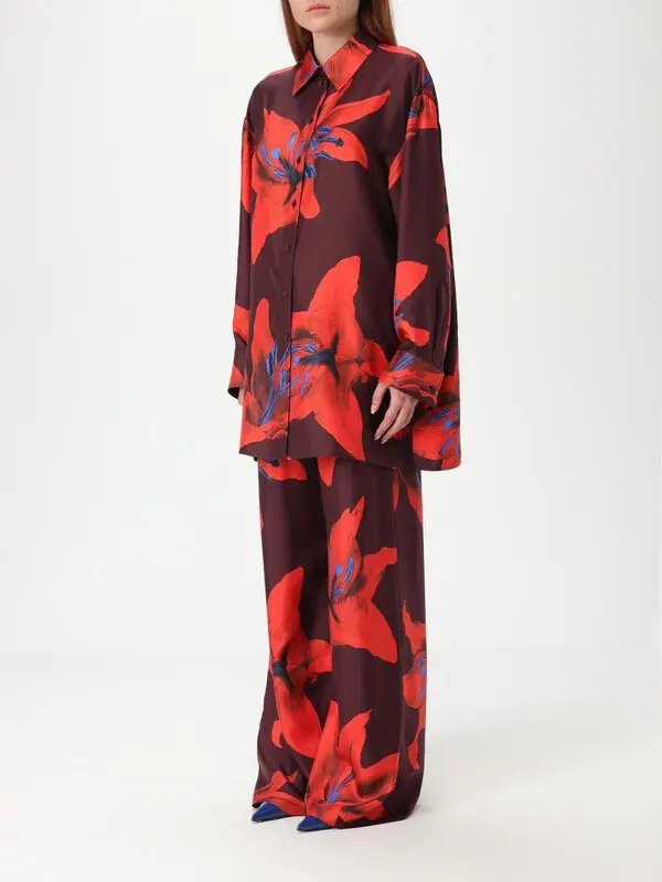 Alexander McQueen Printed Shirt - Burgundy