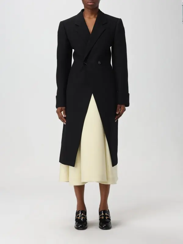 Bottega Veneta Double-breasted Coat In Wool Blend