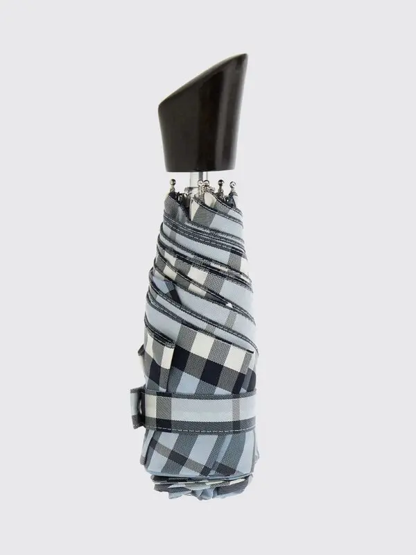 Burberry Check Print Polyester Umbrella - Gnawed Blue