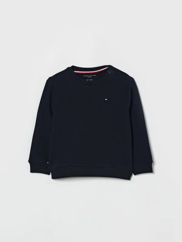 Tommy Hilfiger Cotton Crew Neck Sweatshirt - Blue