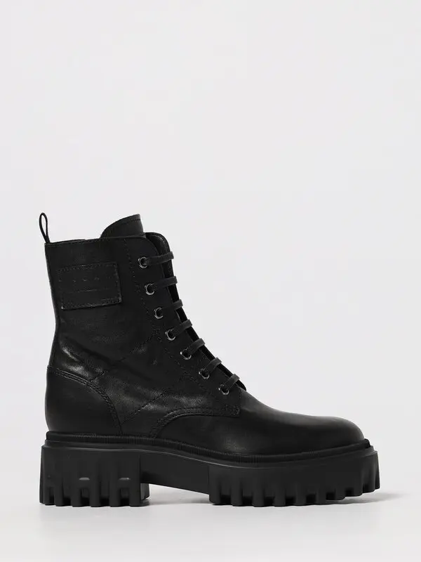 Hogan Lace-up Lug Sole Boots