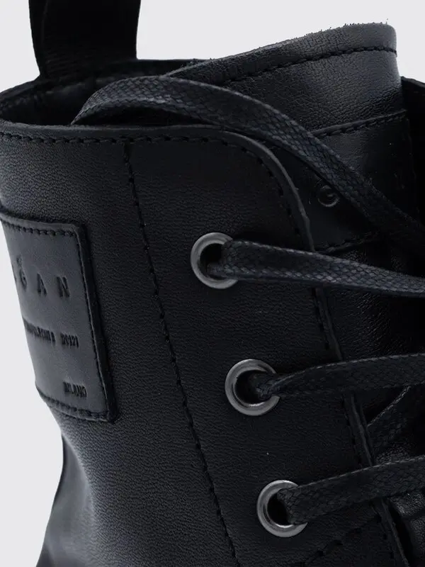 Hogan Smooth Calfskin Combat Boots