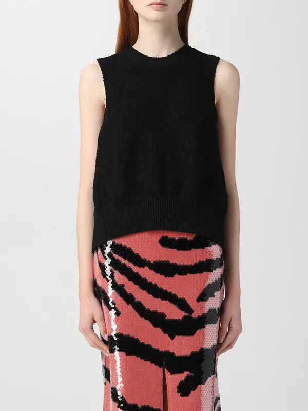 Bottega Veneta Viscose Top - Black