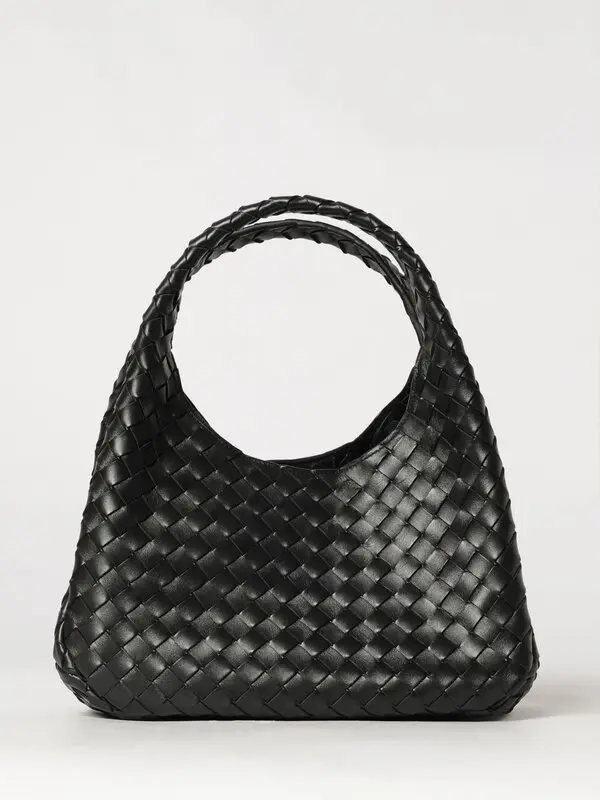 Bottega Veneta Medium Campana Shoulder Bag - Black