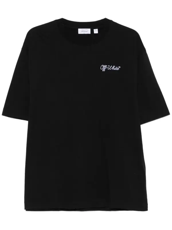 Off-White T-shirt Script Logo Skate