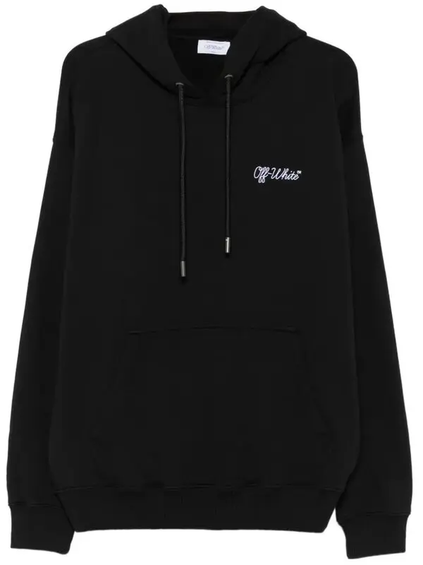 Off-White Hoodie Script Logo Skate - Black