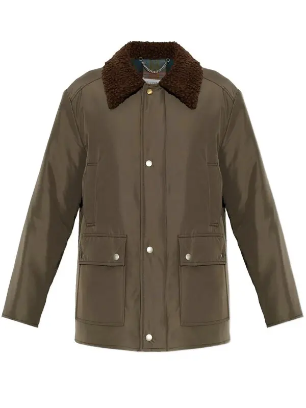 MAISON MARGIELA Padded Jacket With Shearling Collar