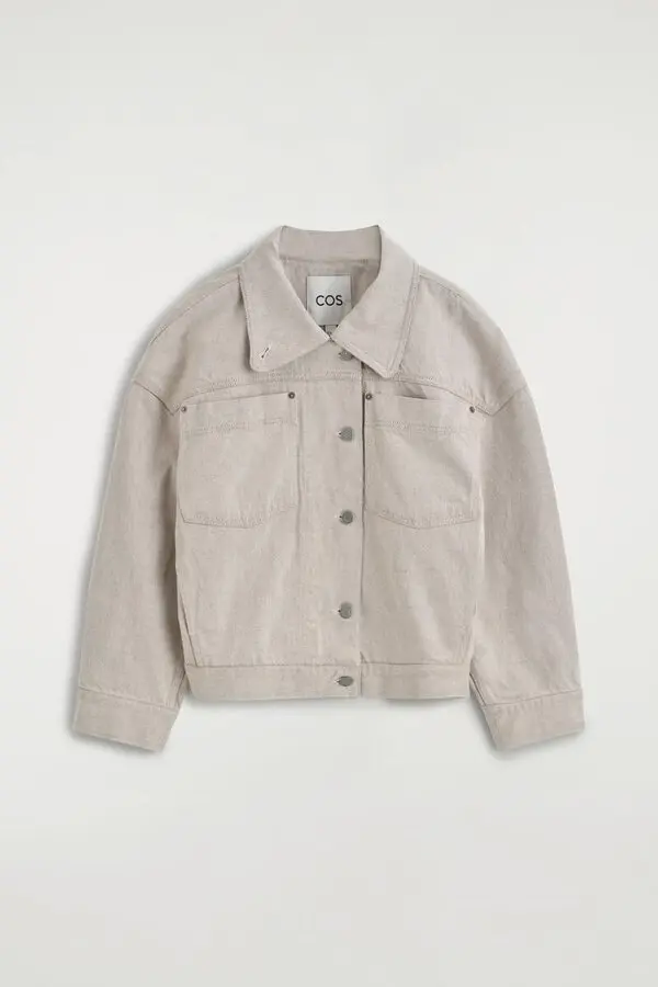 Cos Mock-neck Denim Jacket