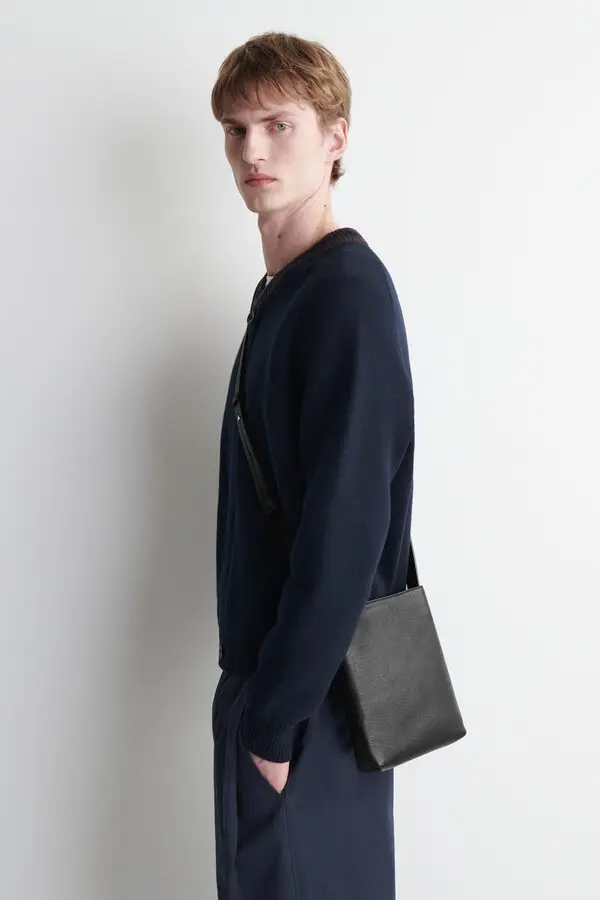 Cos Grained Leather City Crossbody Bag