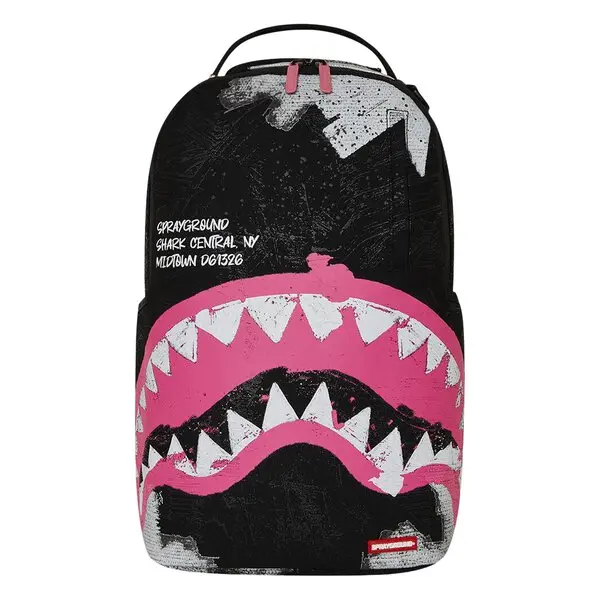 SPRAYGROUND Shark Central Acrylic Art Dlx Cotton Backpack