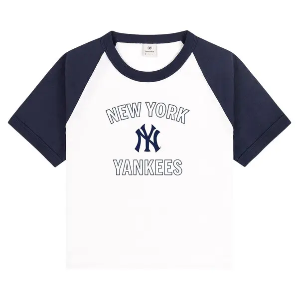 SPORTY & RICH Yankees Arch Tee - White