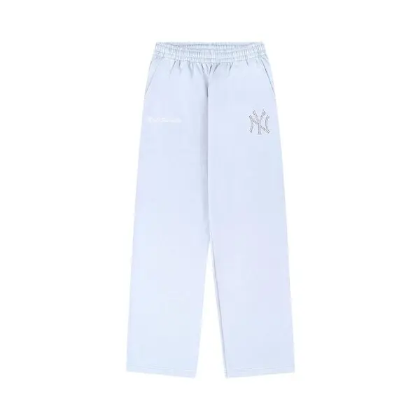 SPORTY & RICH Yankees Krystal Wide Sweatpant - Blue