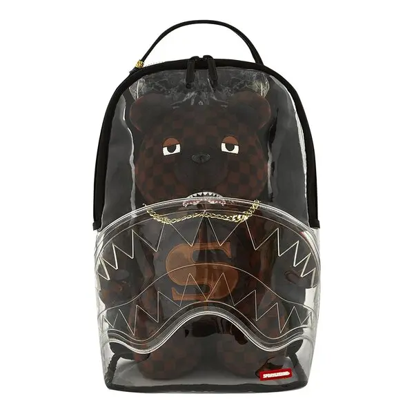 SPRAYGROUND Clear Backpack Sharks In Paris Bear Backpack