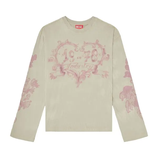 DIESEL® Long Sleeve Printed T-shirt