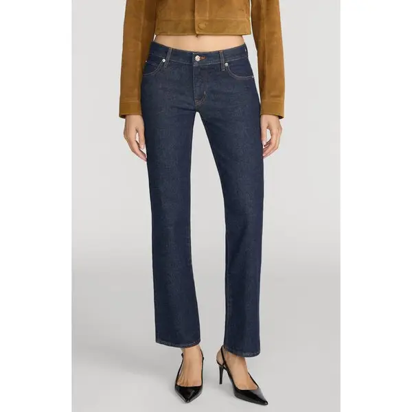 FRAME The Cigarette Crop Straight Leg Jeans - Rinse