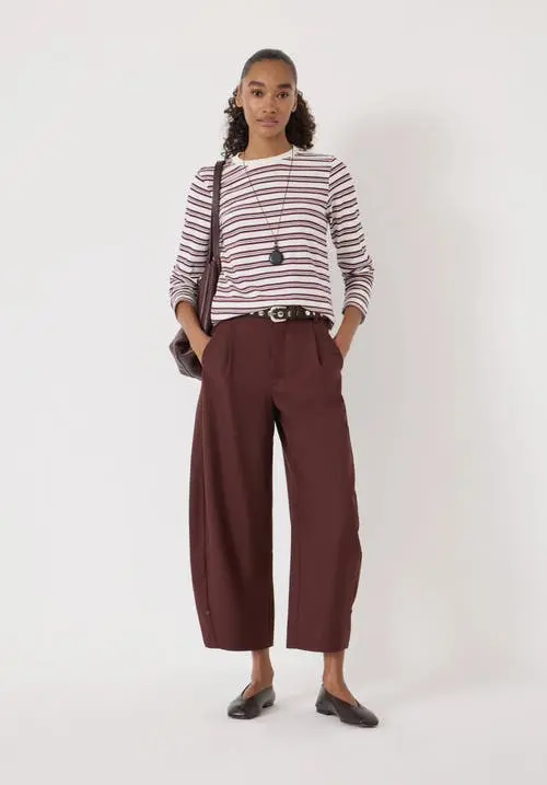 HUSH Mia Stripe Slim Long Sleeve Top