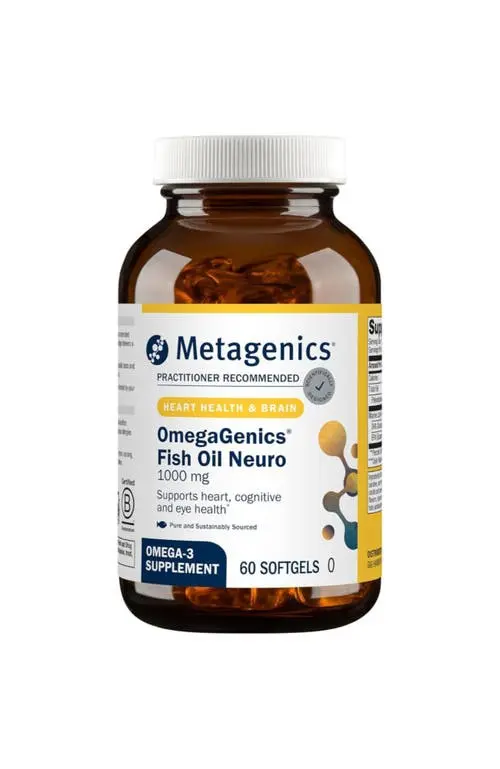 METAGENICS Omegagenics Fish Oil Neuro 1000 Mg Omega Supplement 60 Softgels - None