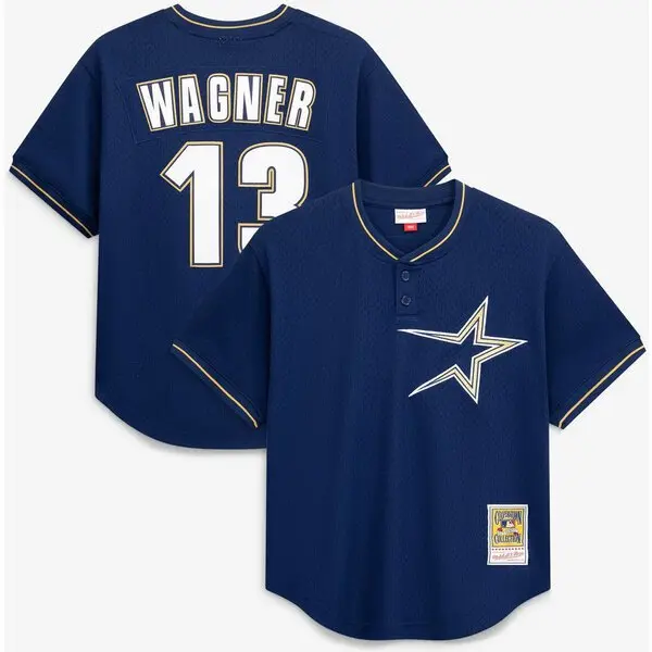 Mitchell & Ness Billy Wagner Houston Astros Authentic Batting Practice Jersey - Navy