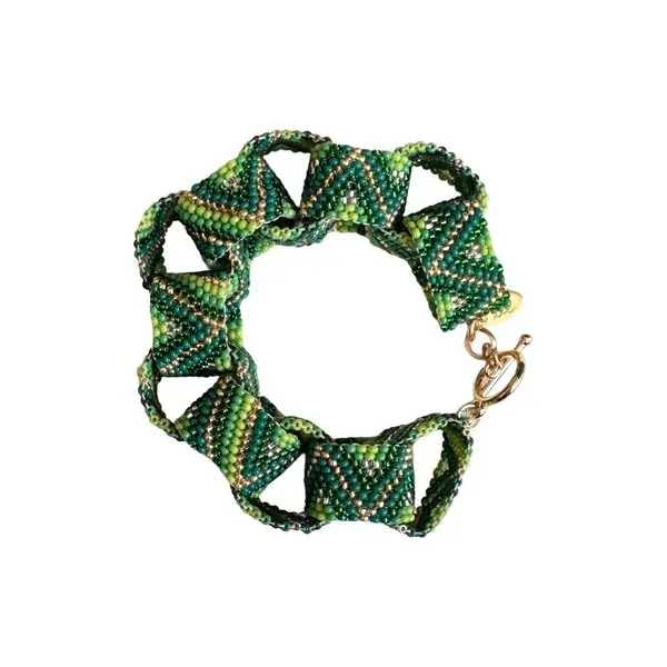 ILIANA ARRAZOLA Bold Beaded Link Bracelet