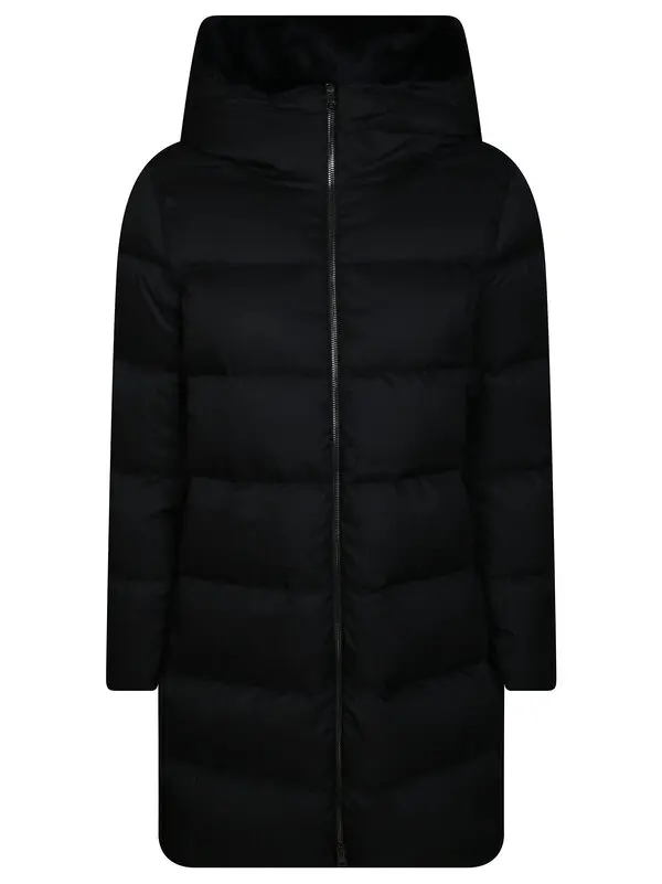 Herno A-shape Faux Fur Outerwear Jacket