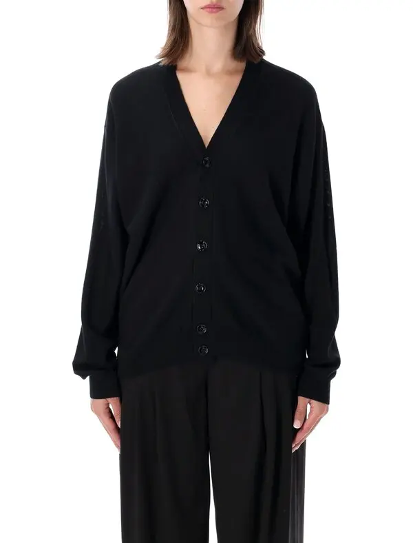 LEMAIRE Wool-acrylic Cardigan - Nero