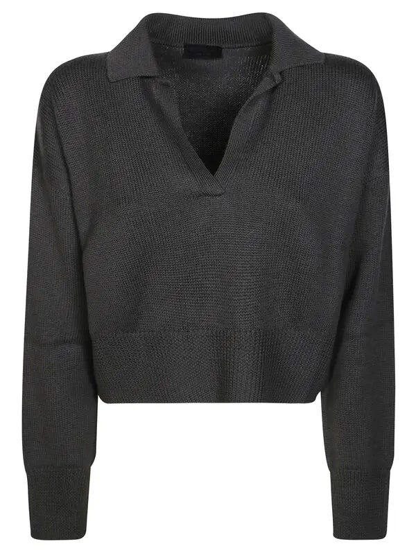 DONDUP Regular Fit Basic Wool Polo Shirt