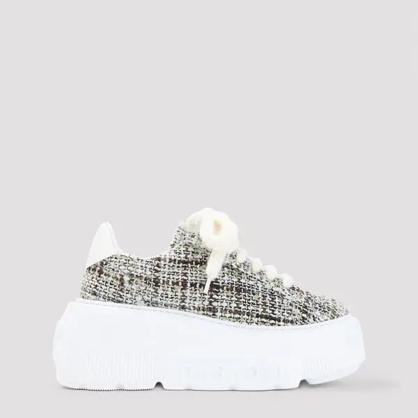 Casadei Bouclé Loop High Heel Sneakers - Multicolour