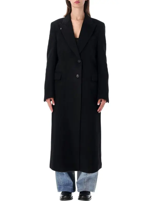 Our Legacy Wool Mohair & Virgin Wool Coat - Nero