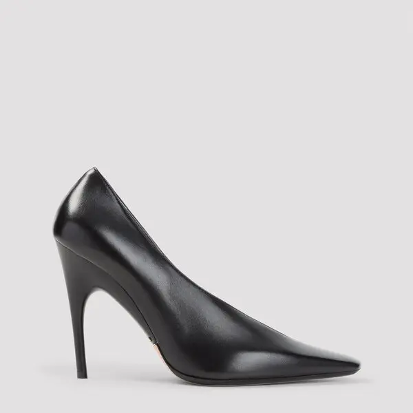 Balenciaga Leather D'orsay Pumps - Black