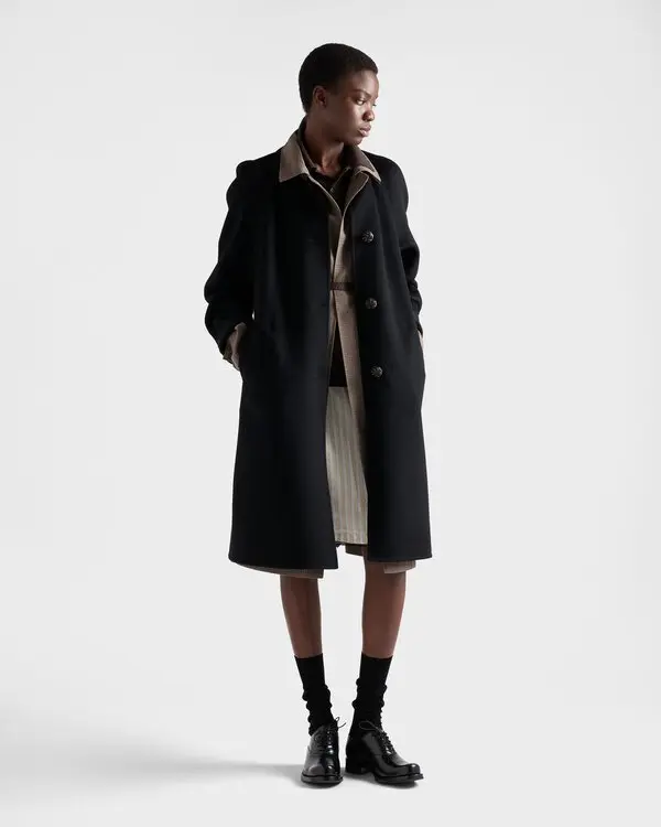Prada Striped Skirt With Appliqu