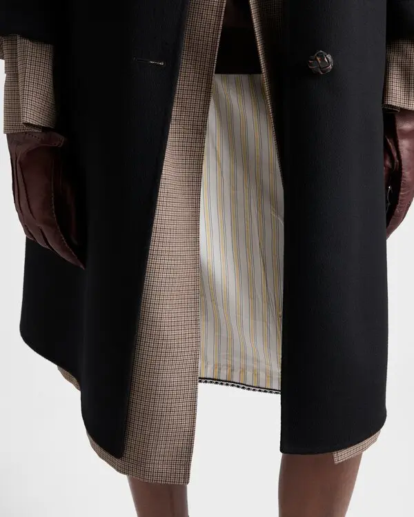 Prada Striped Skirt With Appliqu