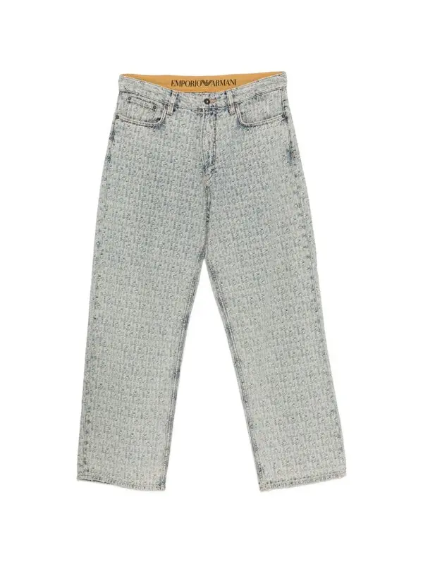 Emporio Armani Denim Cotton Jeans - Sky Blue