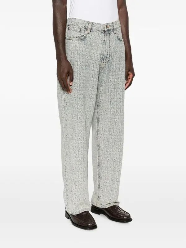 Emporio Armani Monogrammed Denim Jeans