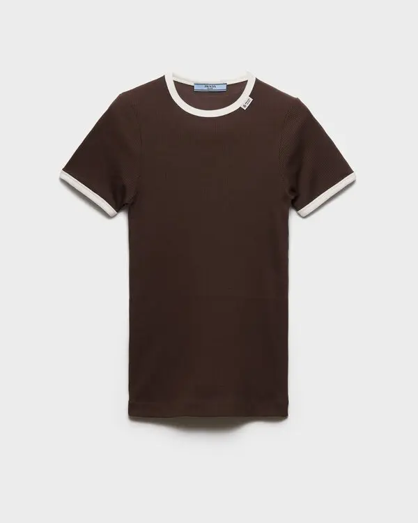 Prada Ribbed Knit Top