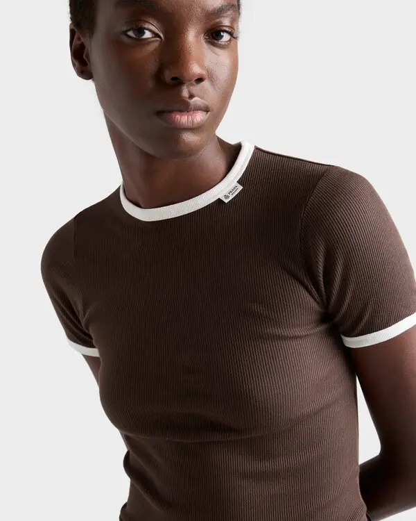 Prada Ribbed Knit Top