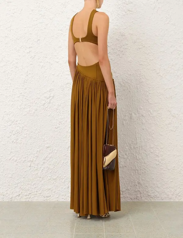 Zimmermann Valiant Midi Dress - Chartreuse