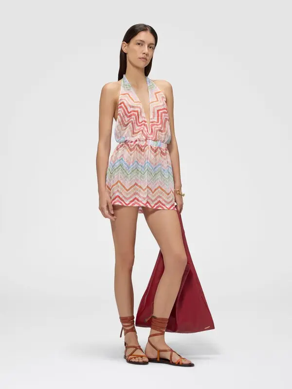 Missoni Short Zig Zag Printed Cover-up Jumpsuit