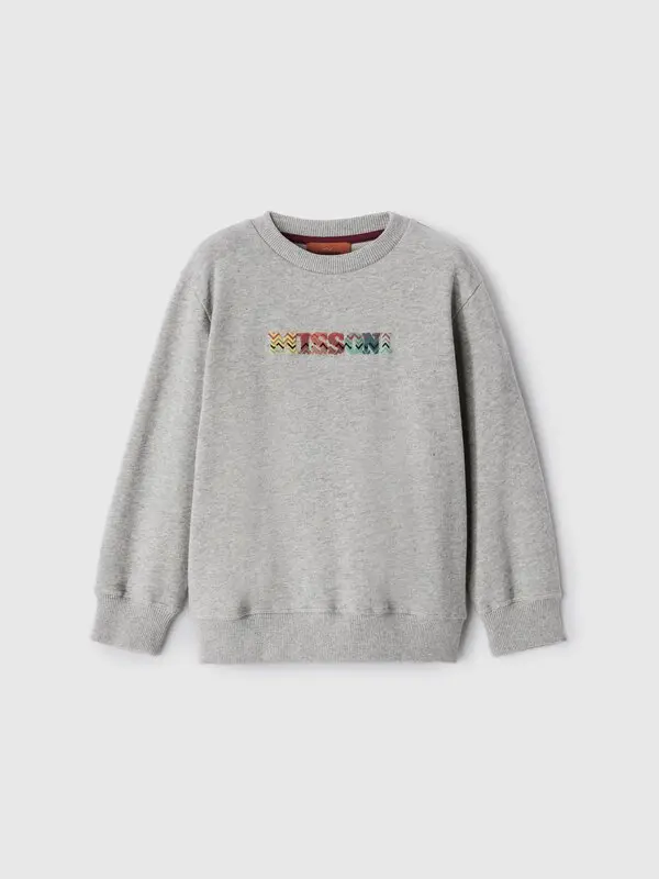 Missoni 100% Cotton Crewneck Sweatshirt - Grey